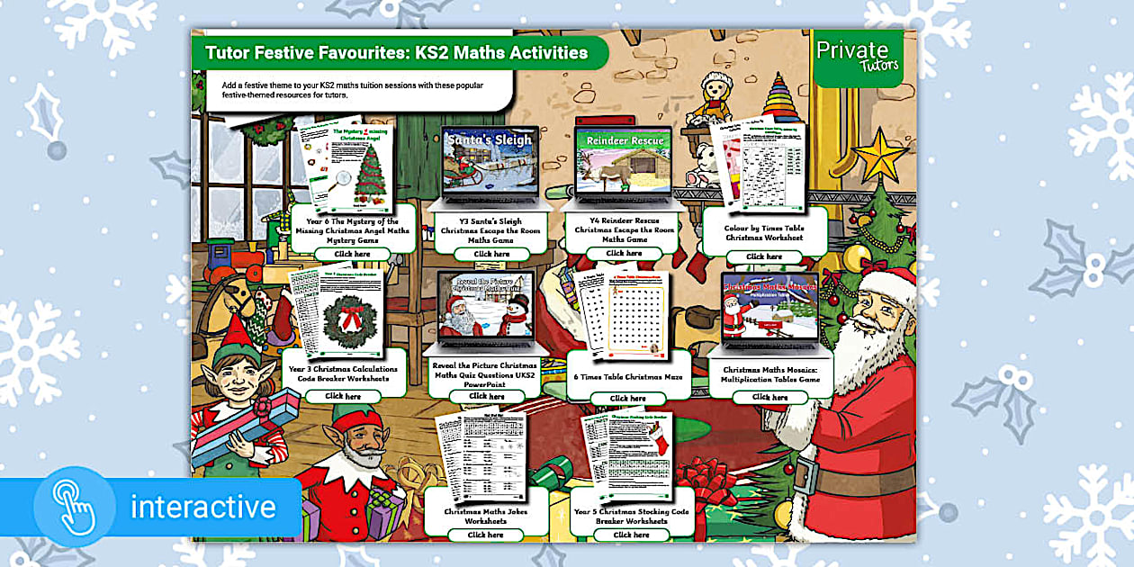 👉 Tutor Festive Favourites: KS2 Maths Activities