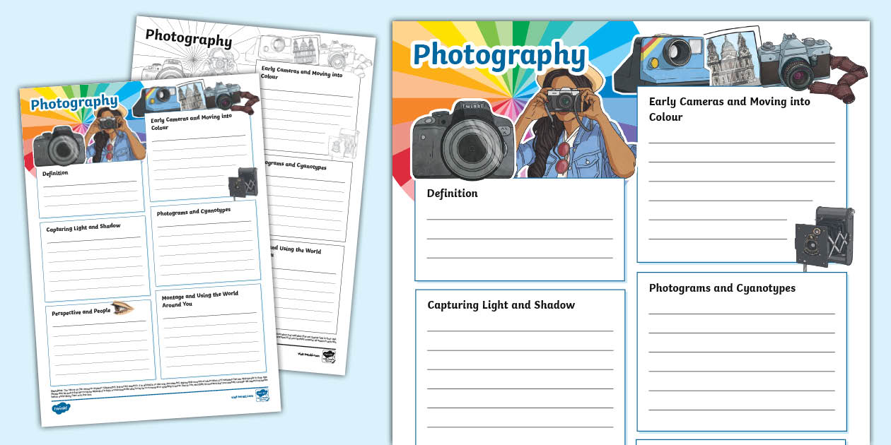 Photography Fact File Template (teacher made) - Twinkl