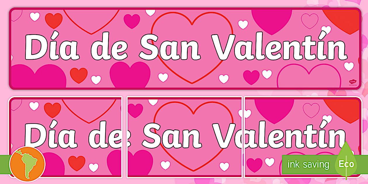 Banner: San Valentín (teacher made) - Twinkl