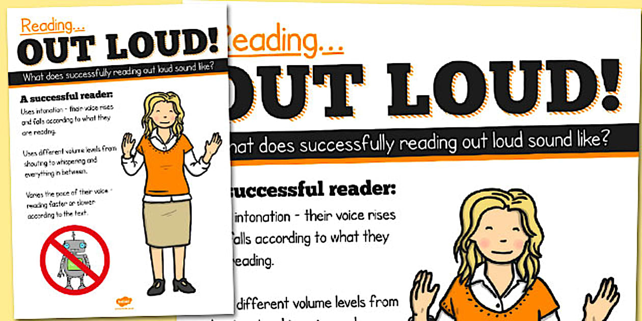 Reading Out Loud Poster (teacher made) - Twinkl