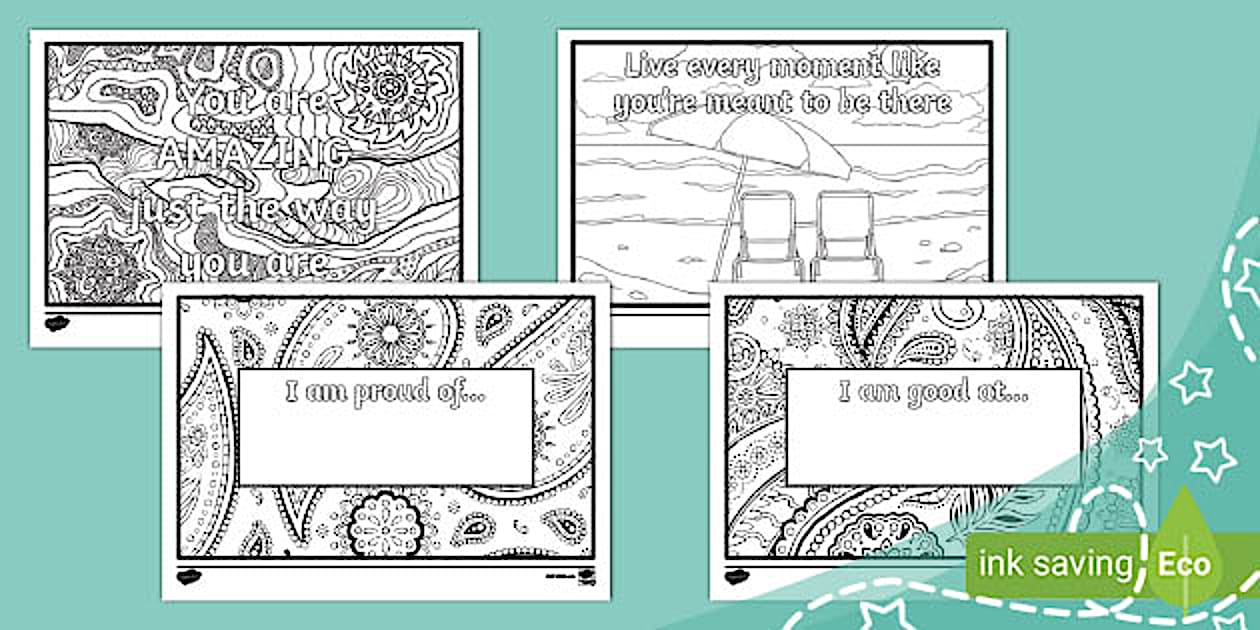 Confidence Boost Colouring Pack (Ages 7 - 11) (Teacher-Made)