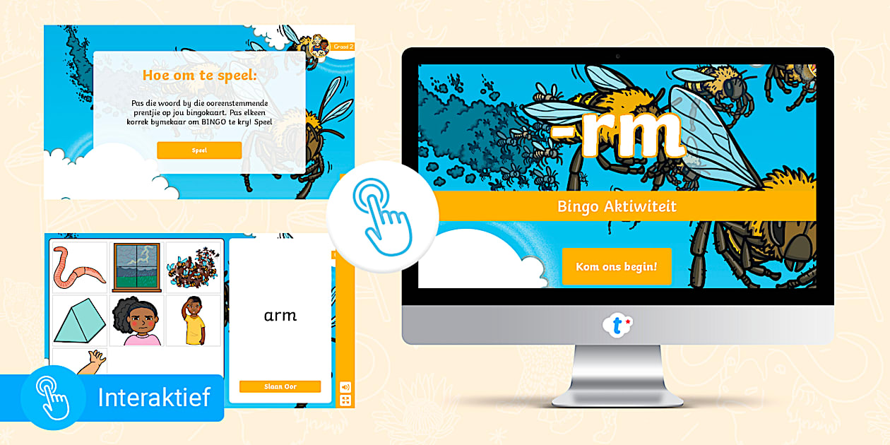 Graad 2 Klanke Interaktiewe Speletjie -rm - Twinkl
