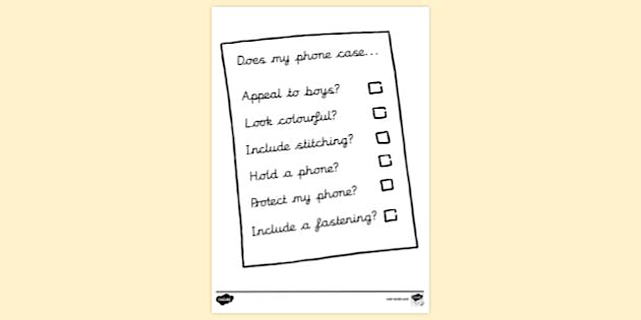 Design Criteria Colouring Sheet | Colouring Sheets - Twinkl