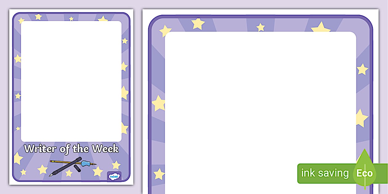 Writer of the Week Poster (teacher made) - Twinkl