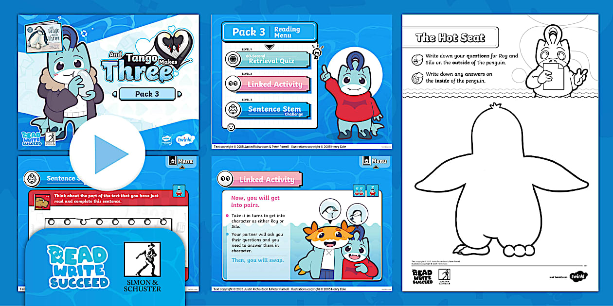 FREE! - And Tango Makes Three Whole-Class Guided Reading Pack 3 [Y2]