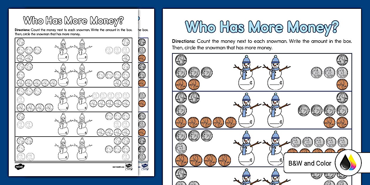 Fun Money Game for 1st Grade Math Students | Twinkl USA