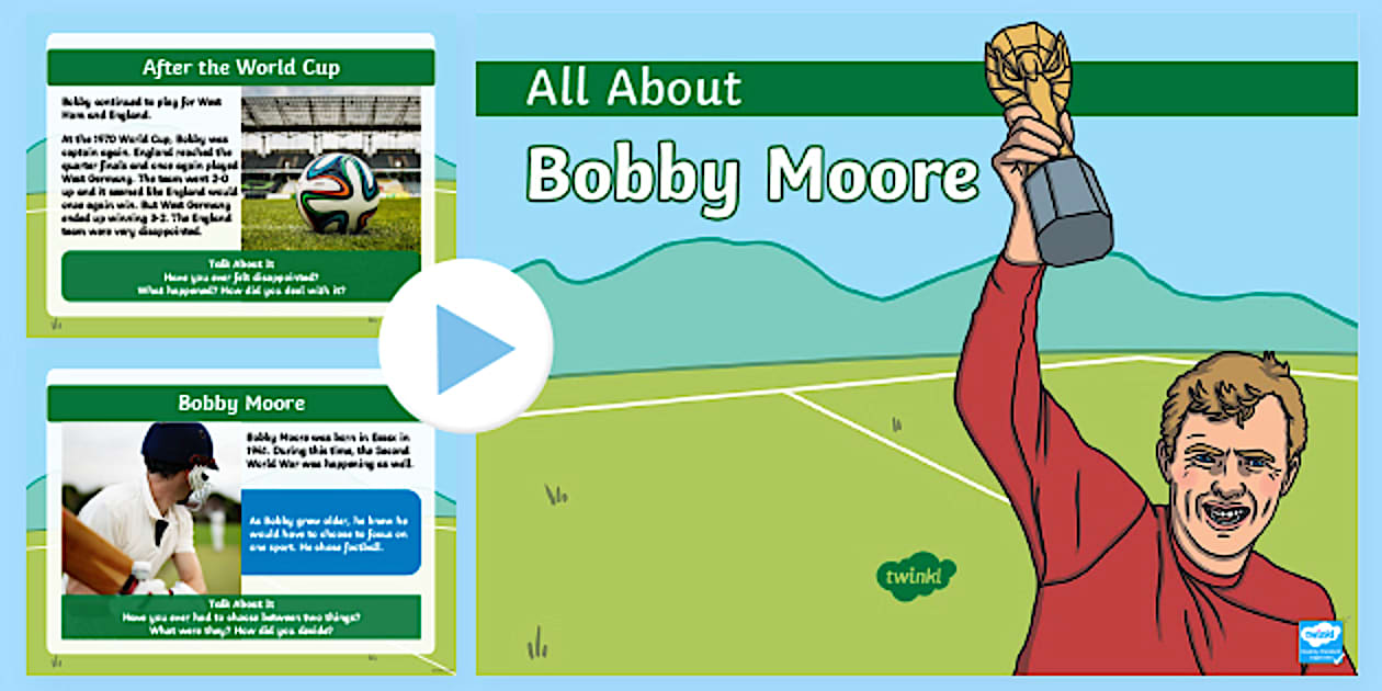 All About Bobby Moore PowerPoint | Bobby Moore Facts