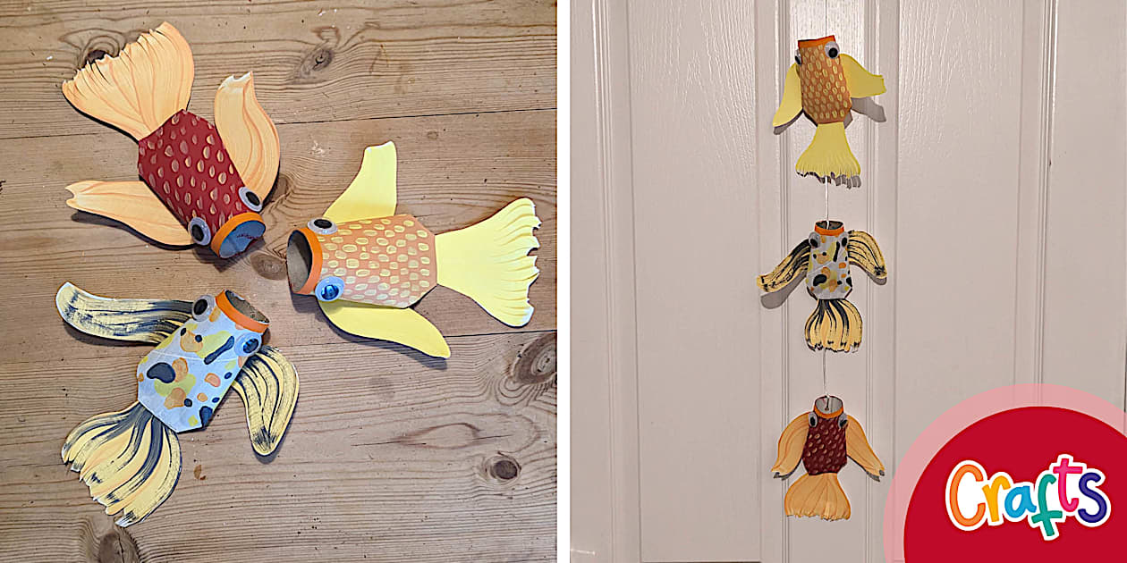Cardboard Tube Koi Fish | Twinkl Crafts (teacher made)