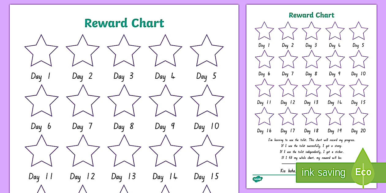 Kiwi Toilet Training Sticker Reward Charts (teacher made)