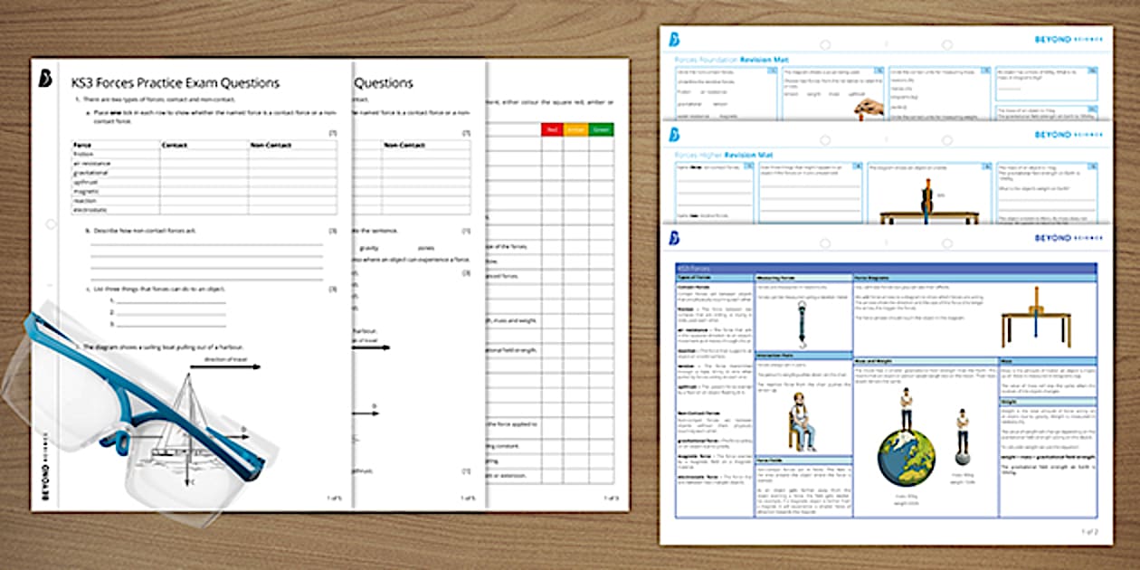 Forces Revision Pack | KS3 Science | KS3 Physics | Beyond