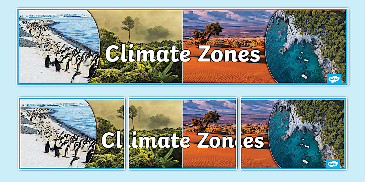 Climate Zones Photo Display Banner (teacher made) - Twinkl