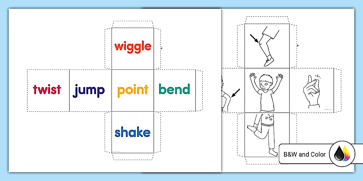 Gross Motor Dice Game | Twinkl Motor Skills Games To Play