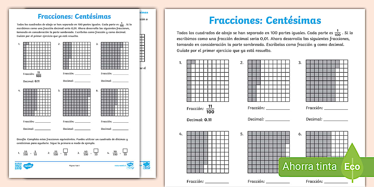 Hoja de Trabajo: Las Centenas (teacher made) - Twinkl