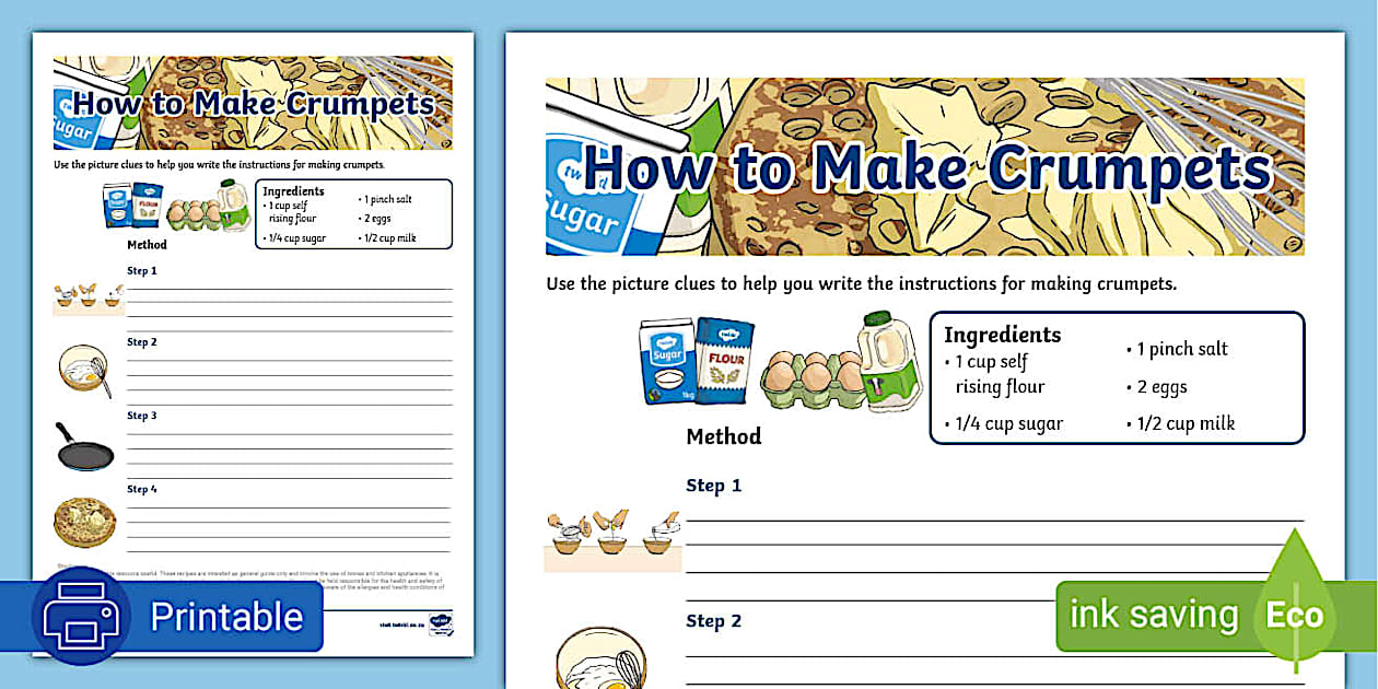 Instructional Writing Worksheet | Assessment | South Africa