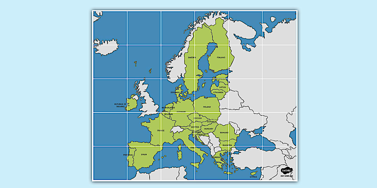 Map of the European Union Mat (Compatible with Bee-Bot)