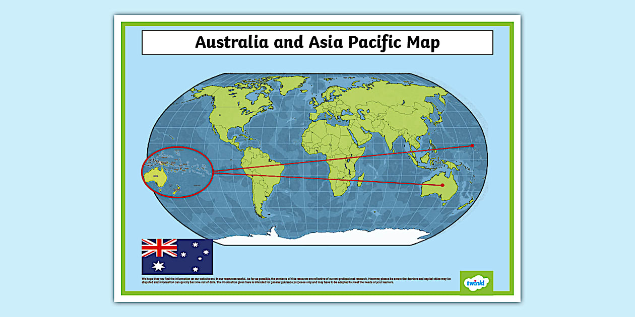Australia and Asia Pacific Map | Year 3-6 Geography | HASS