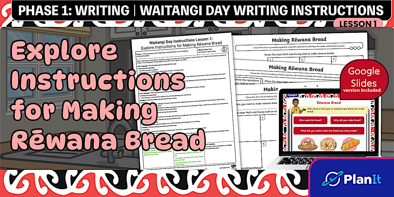 Phase1 Writing: Waitangi Day: Lesson 1: Explore Instructions