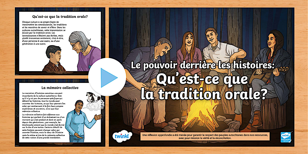 Oral Tradition PowerPoint French