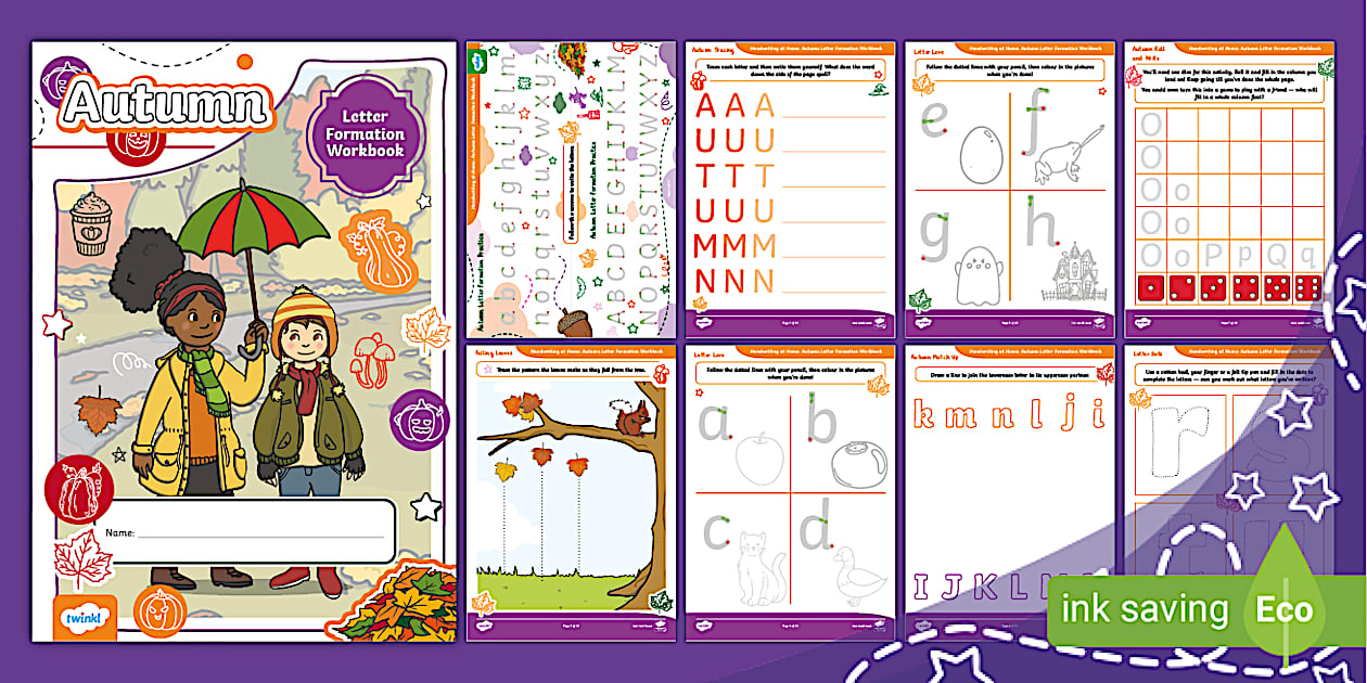 Handwriting at Home: Autumn Letter Formation Workbook