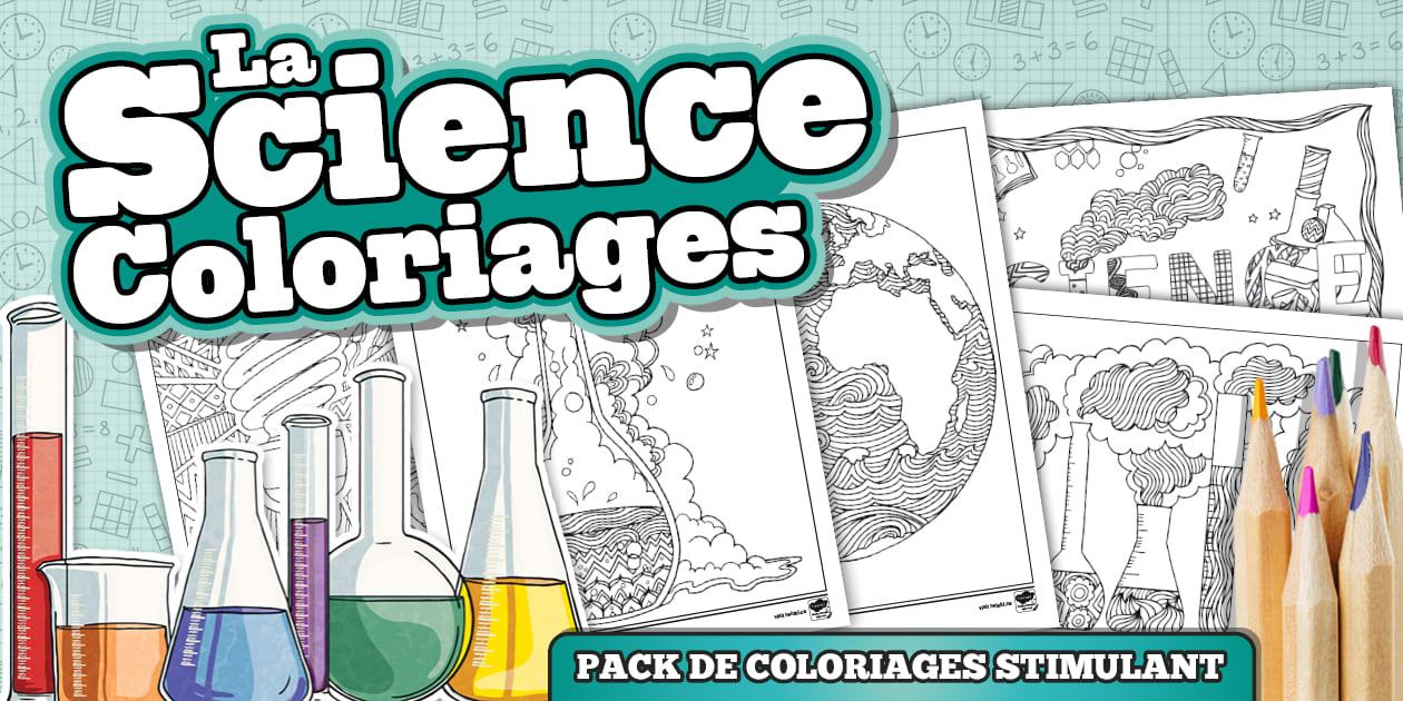 Coloriages : La science - Twinkl Arts