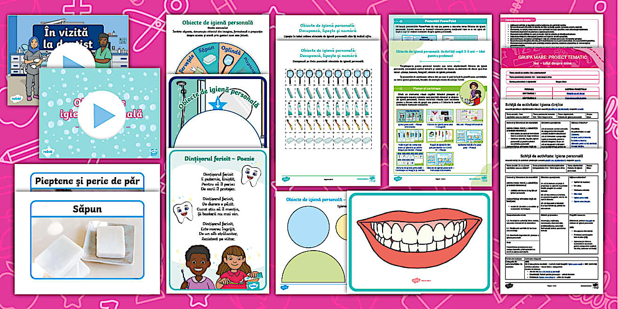 Grupa mare Obiecte igienă personală Pachet pentru profesori