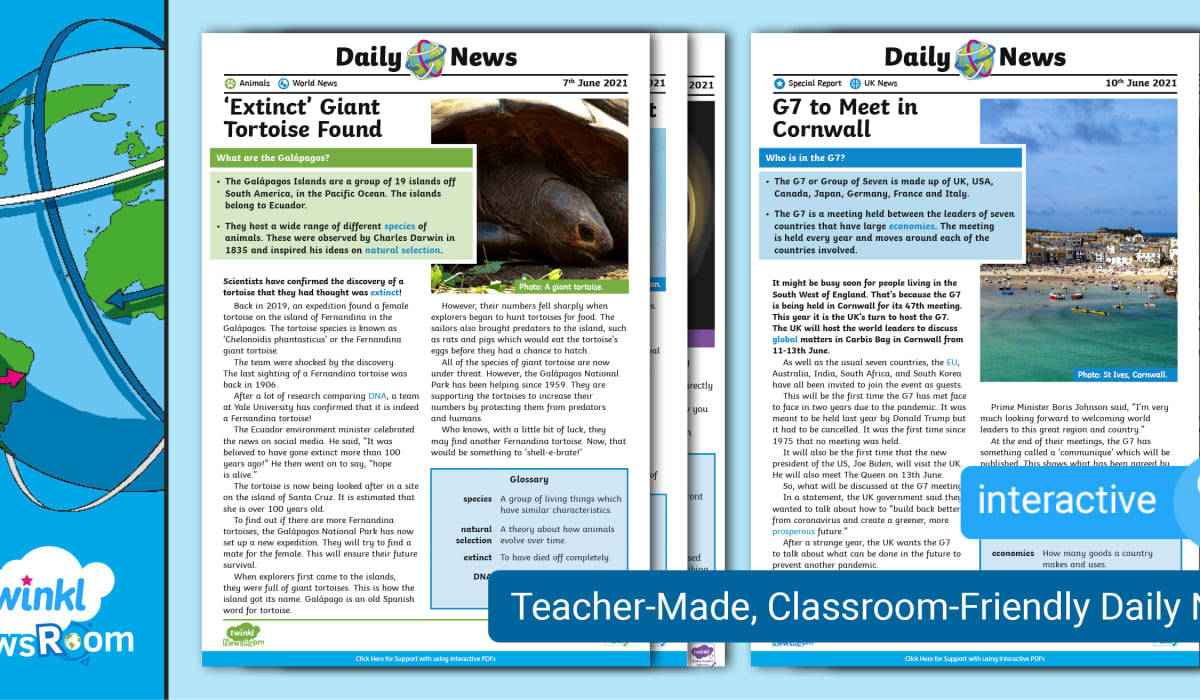 Weekly Comprehension Pack - Twinkl NewsRoom - Twinkl