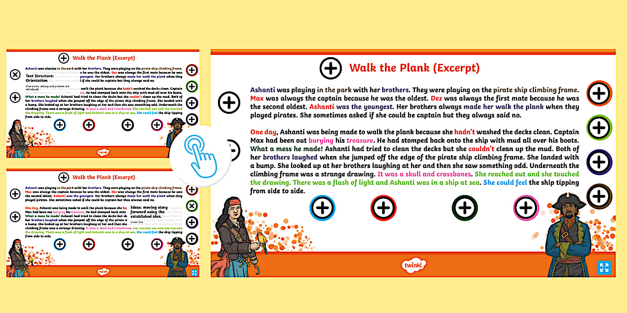 Year 3 NAPLAN Interactive Narrative Writing Sample Hotspot