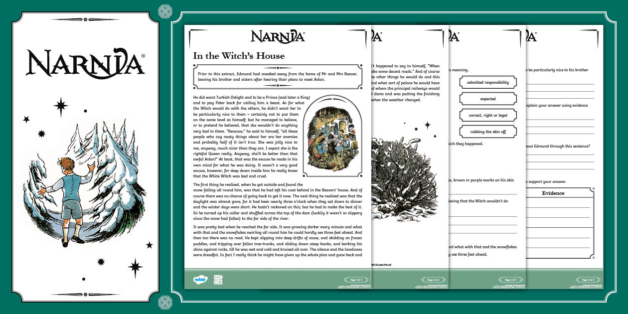 The Lion, the Witch and the Wardrobe Comprehension Activity