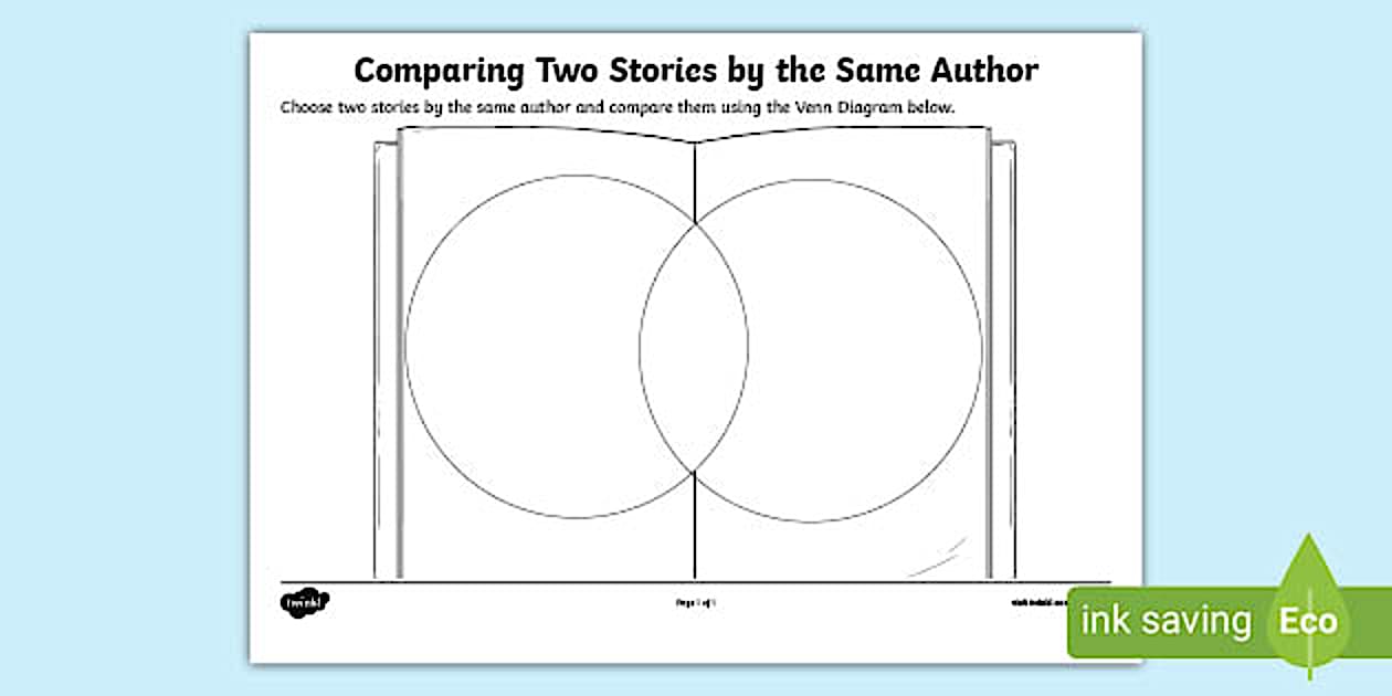 Comparing Two Stories By The Same Author Worksheet - Twinkl