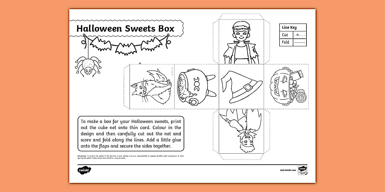 Halloween Sweets Box Template - Twinkl