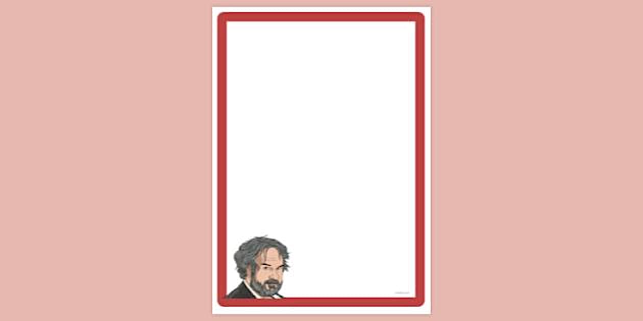 Simple Blank Sir Peter Jackson Page Border | Twinkl - Twinkl
