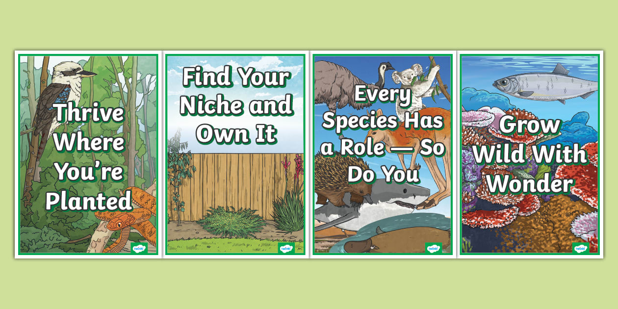 STEM Motivational Posters – Habitats (teacher made)