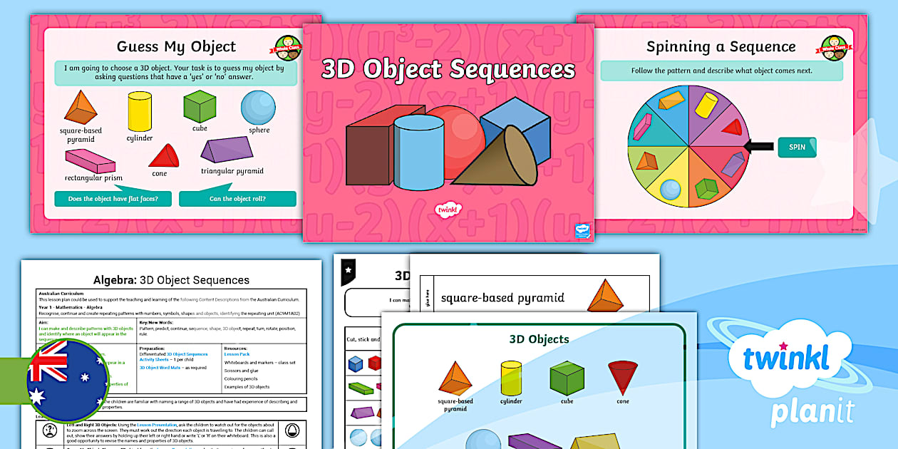 Year 1 Algebra: Pattern and Sequence Lesson 3 - Twinkl
