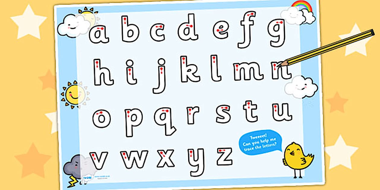 Cursive Weather Themed Letter Writing Worksheet - Twinkl