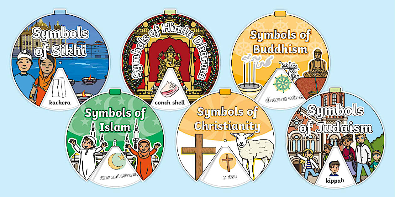 Symbols of Religions Spinning Wheel Resource Pack - Twinkl