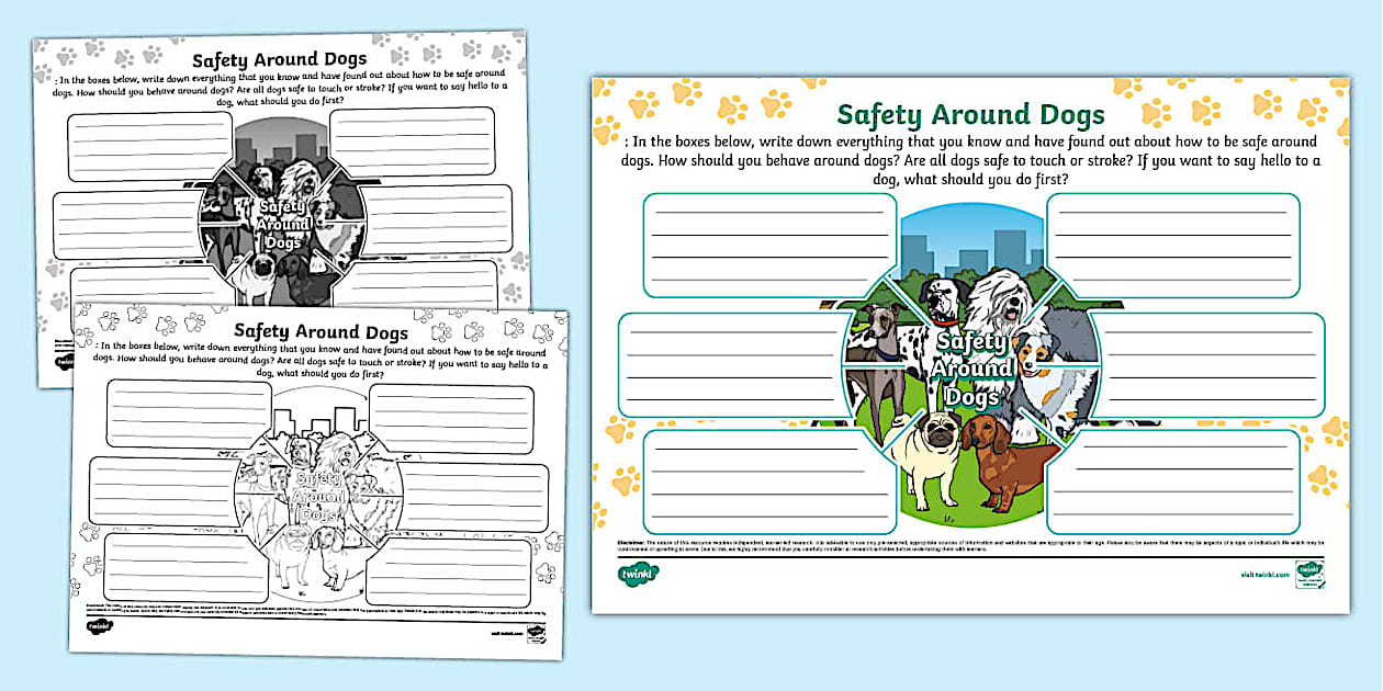 Safety Around Dogs Mind Map - Twinkl Pets (teacher made)