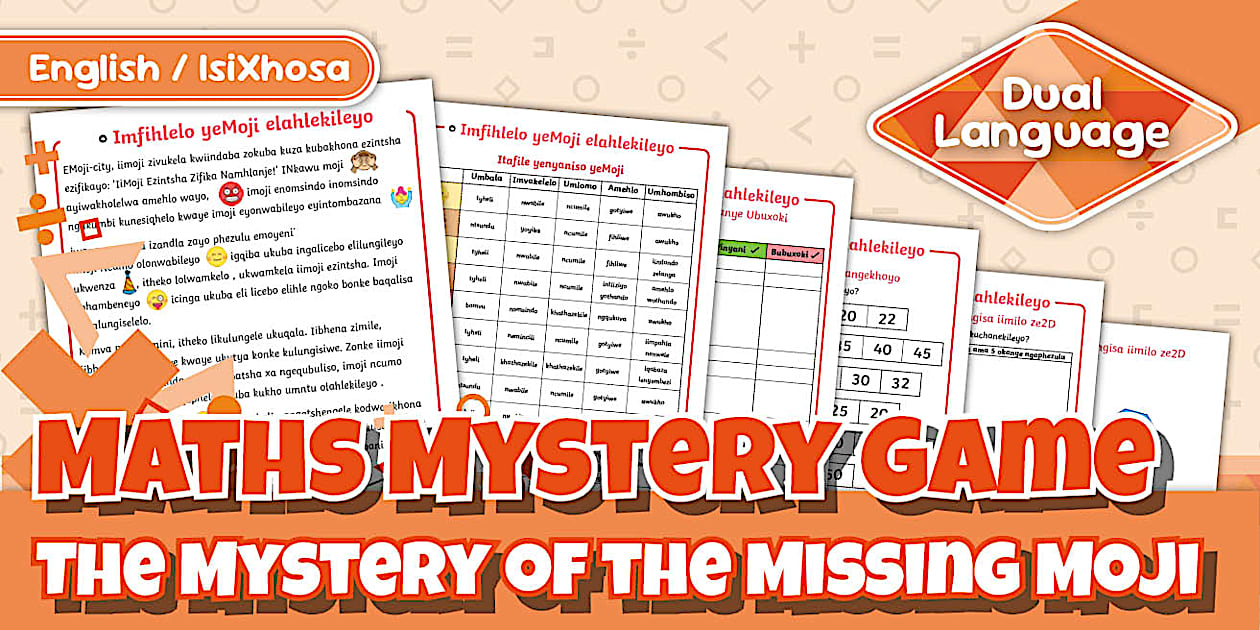 😊 Grade 4 Term 4 Maths - The Mystery of the Missing Emoji Maths Mystery ...