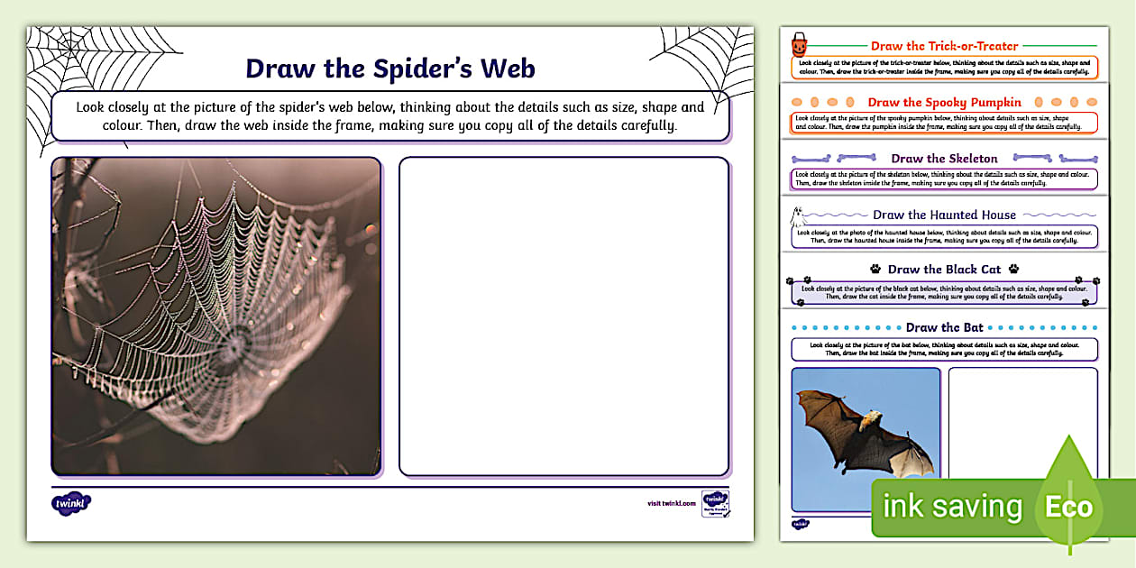 Draw Halloween Art Activity Pack, Halloween Drawing - Twinkl