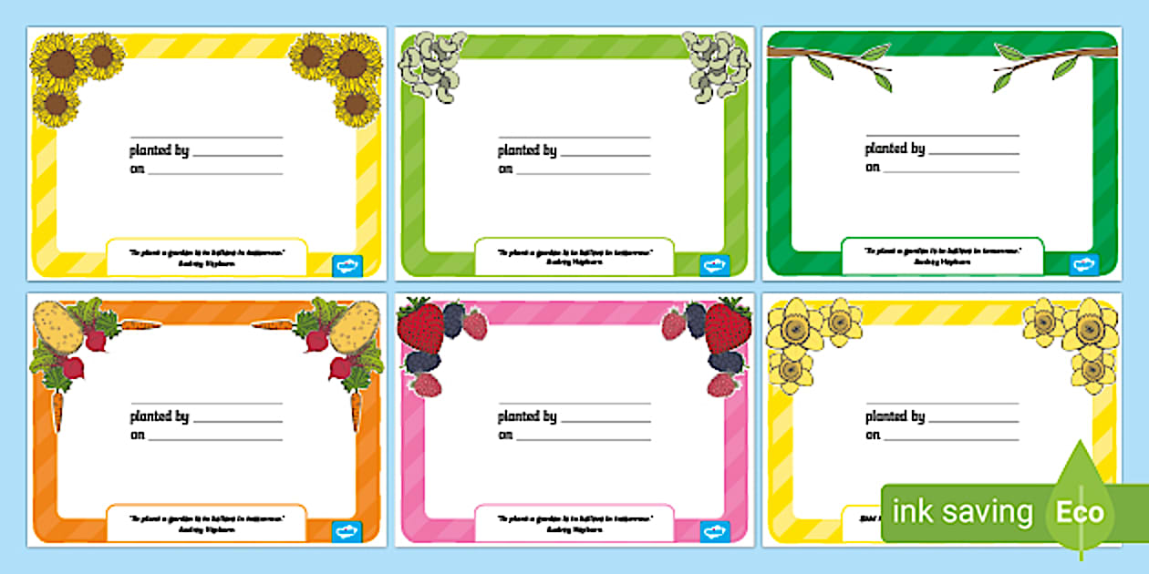Planting Signs (teacher made) - Twinkl