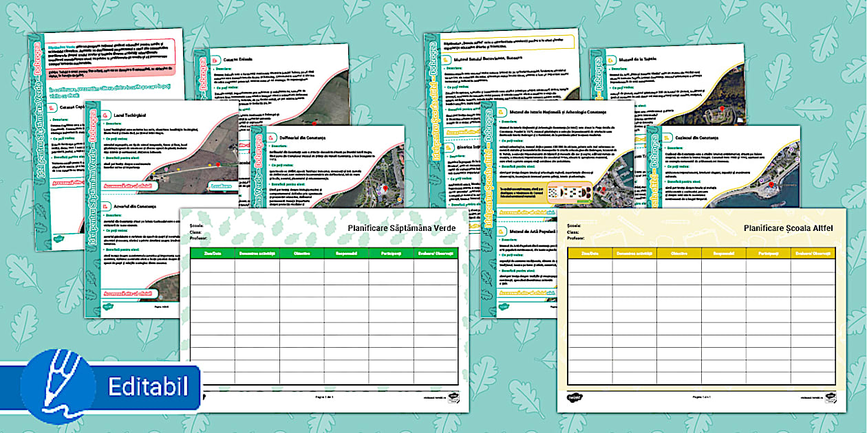 Săptămâna verde Școala altfel Dobrogea Ghid pentru profesori