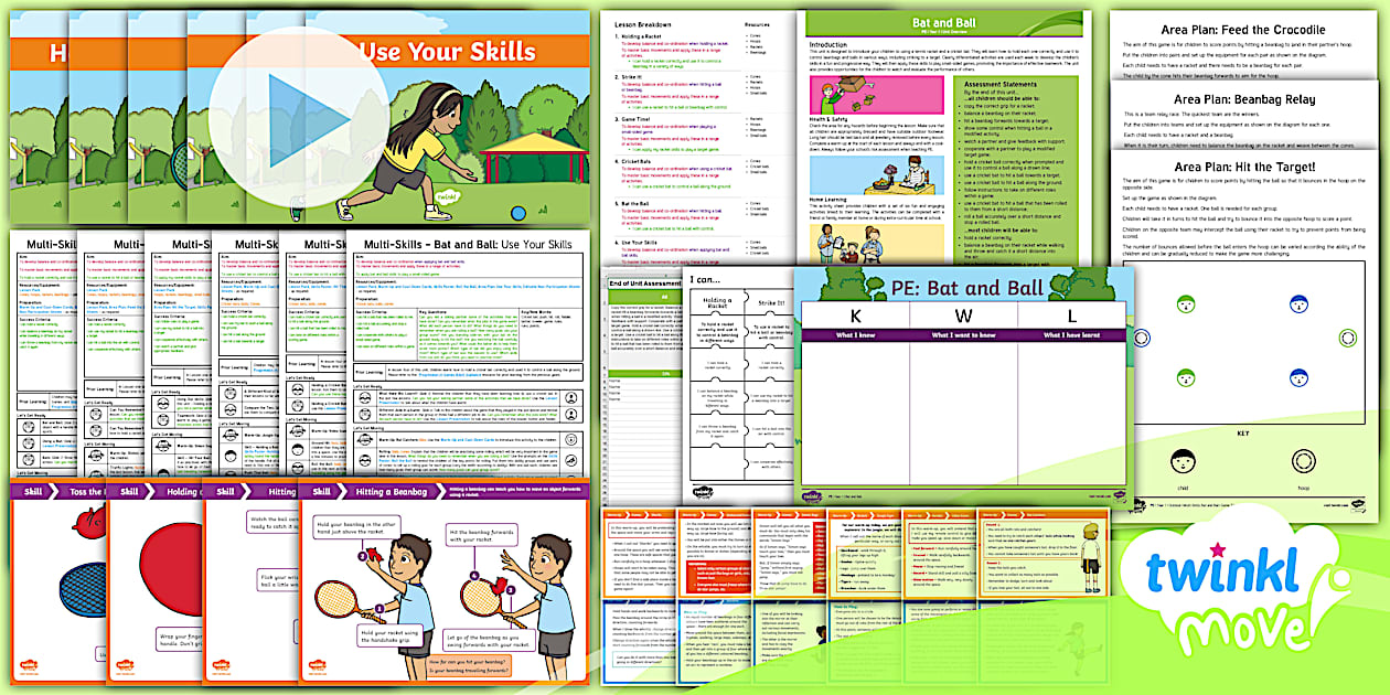 👉 Year 1 Bat and Ball Scheme of Work | KS1 PE Planning