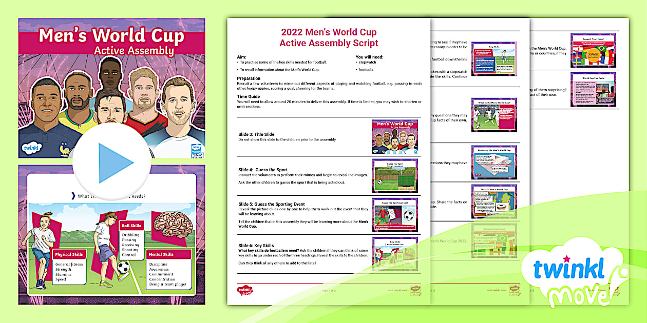 World Cup 2022 Assembly - KS2 Active Assembly (teacher made)