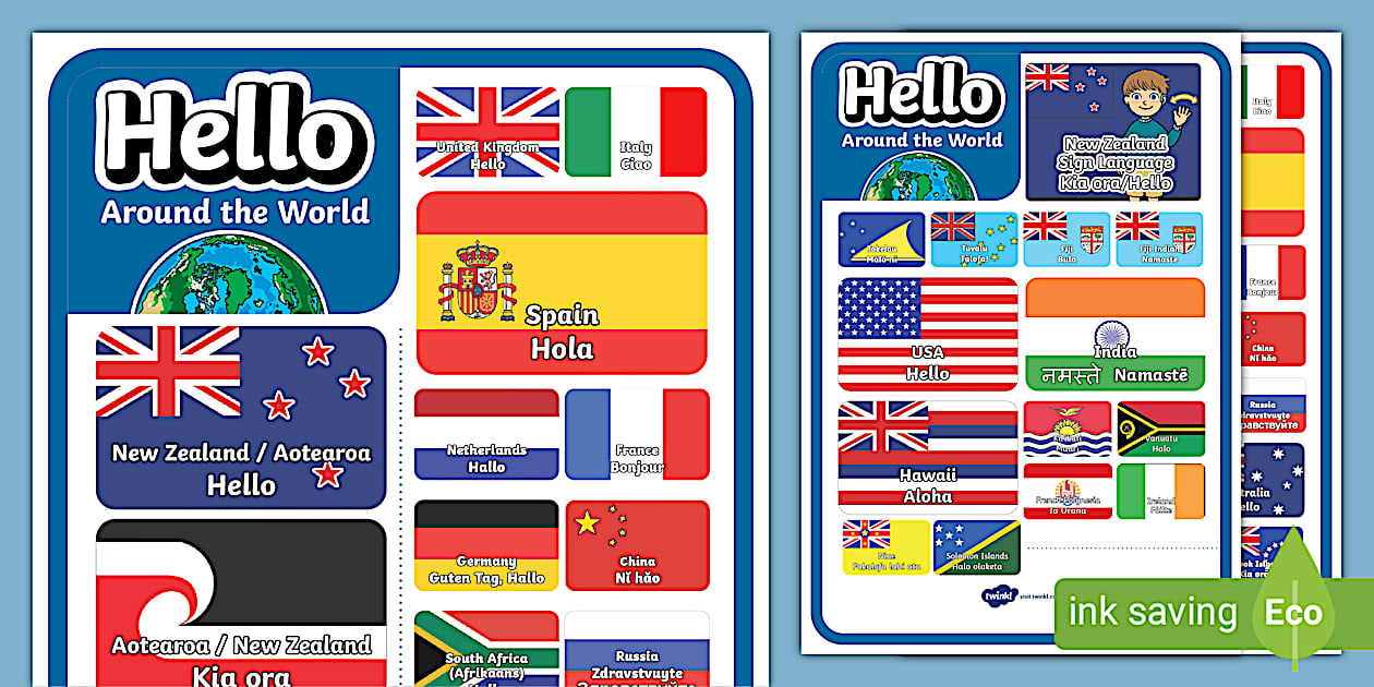 Greetings Around the World (teacher made) - Twinkl