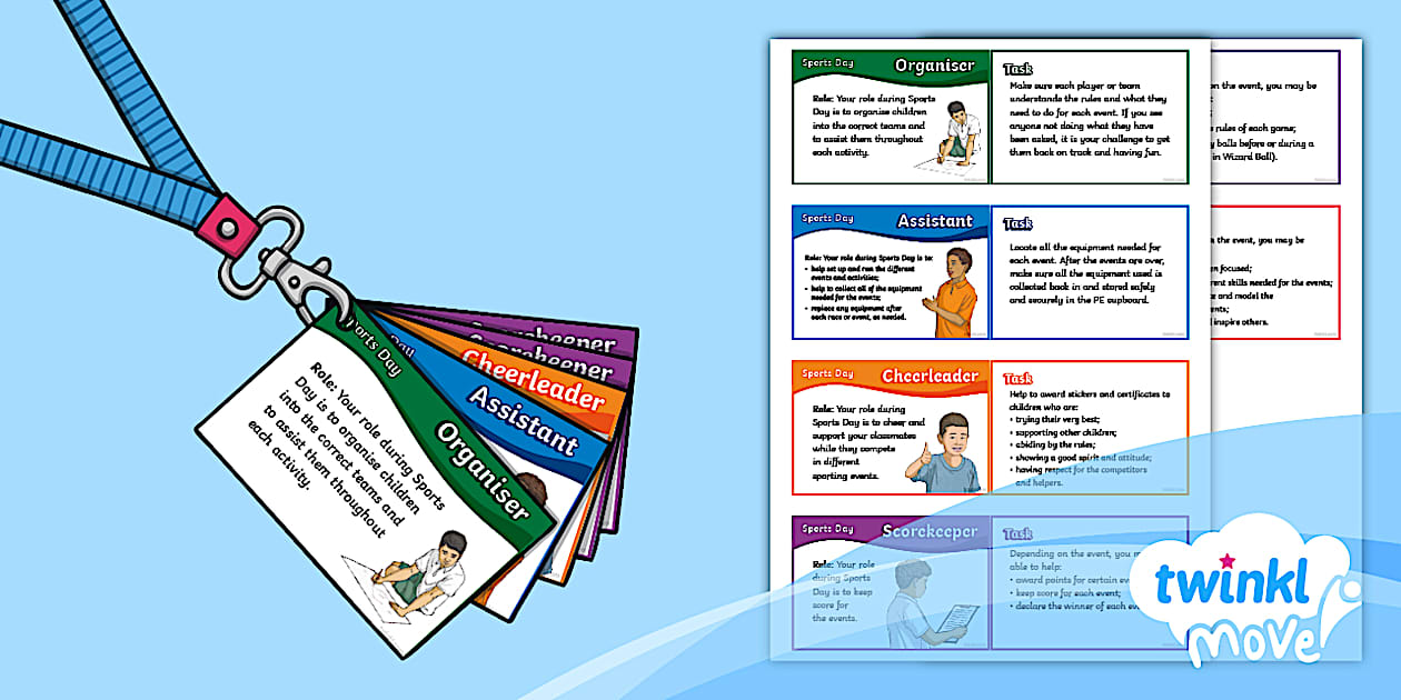 Non-Participation Lanyards I Sports Day Resources I Move PE