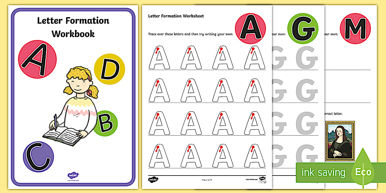 Capital Letter Formation Worksheet | A-Z Letter Formation