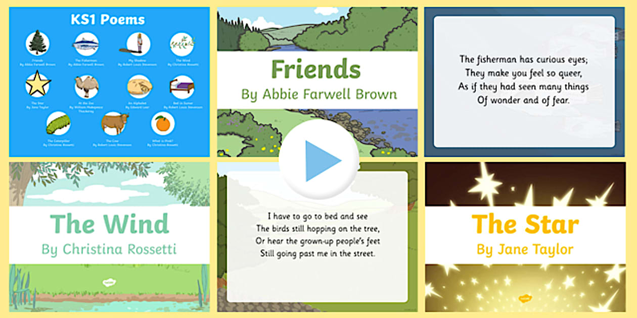 Poetry PowerPoint KS1 | Simple Poems (teacher made) - Twinkl