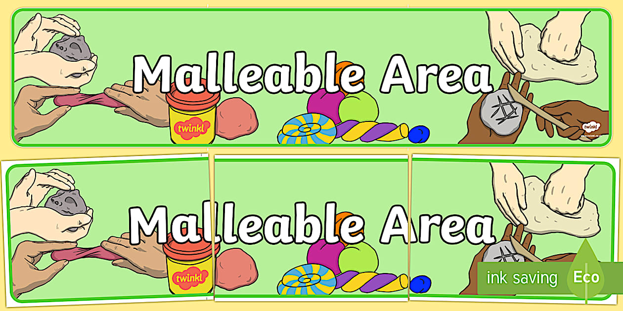 👉 Malleable Area Sign (teacher made) - Twinkl