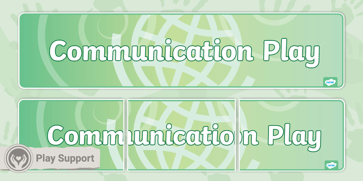 Communication Play Icon Display Banner (Teacher-Made)