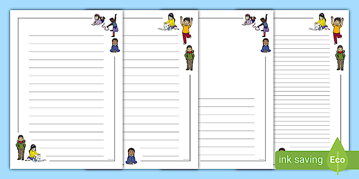 Editable Monday's Child Page Borders (Hecho por educadores)