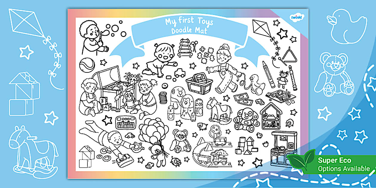 My First Toys Doodle Mat (teacher made) - Twinkl